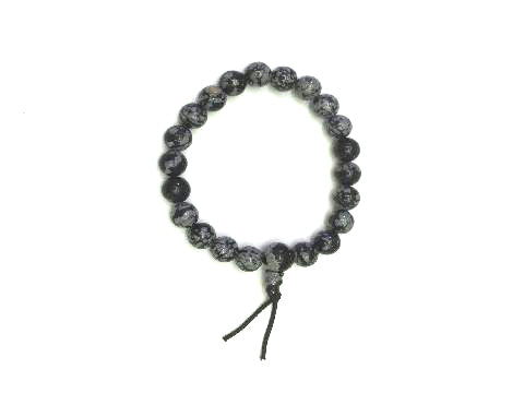 Snow Flake Mala Bracelet Bracelet 8Mm - American Bead Corp